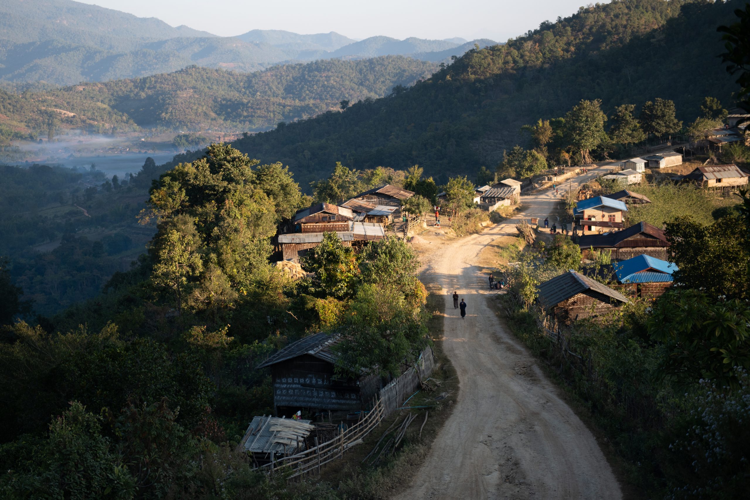 The view of Yoke village, Ho Pong Township on 10 December, 2019 ...